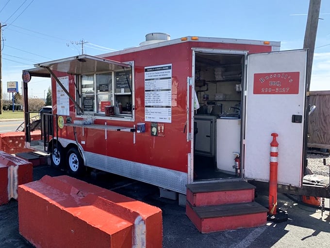 Russell's bright red food truck brings serious BBQ firepower to Delaware &ndash; like sending a BBQ SWAT team to rescue your taste buds.