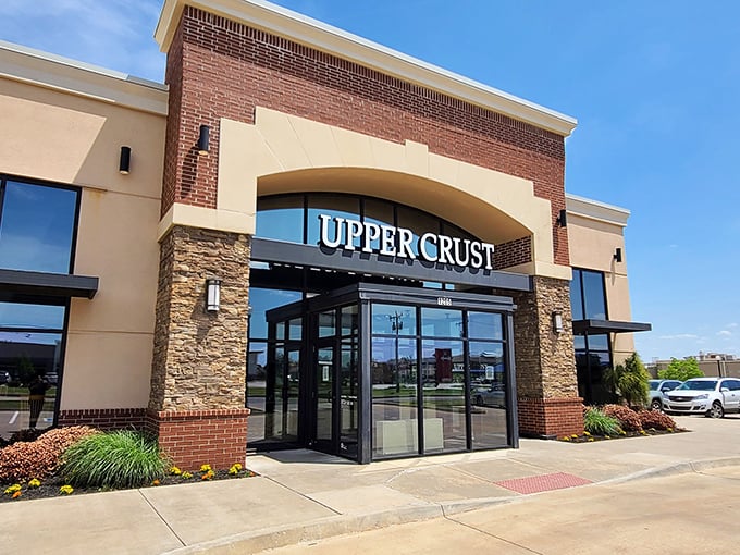 Upper Crust: Where pizza puts on its fancy pants. Sleek, modern, and serving up slices that could make a food critic weep.