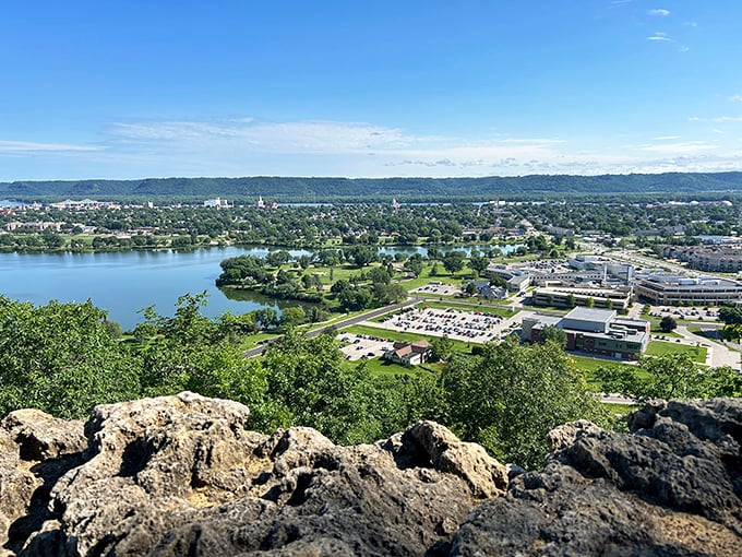 Winona: Perched between dramatic bluffs and the mighty Mississippi, this river town offers views that would make Mark Twain reach for his pen.