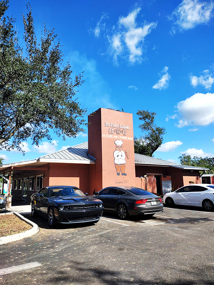 The weathered wood exterior of Texas Best Barbecue has seen more BBQ pilgrimages than a Memphis highway during competition season.