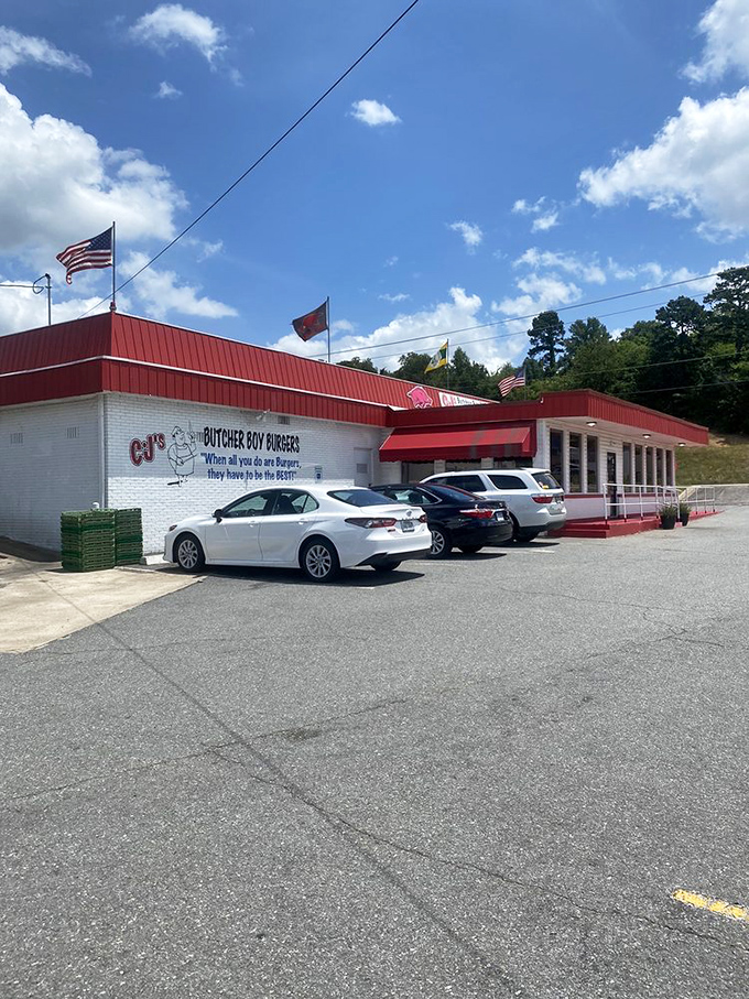 That classic American roadside aesthetic isn't just for show &ndash; CJ's red-trimmed exterior promises (and delivers) nostalgic flavor bombs.