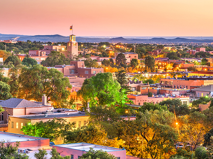 The adobe church with twin bell towers has drawn pilgrims for generations, a testament to faith and beautiful architecture.