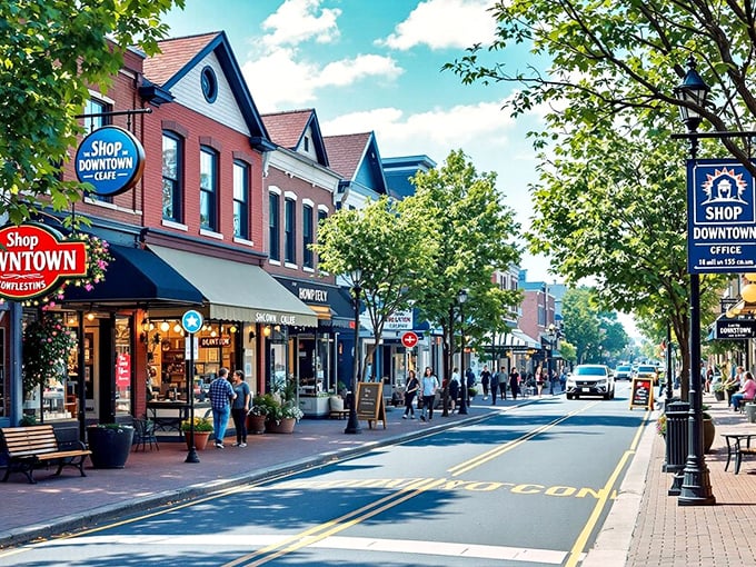 Small-town charm meets coastal beauty in Chincoteague, where every storefront seems to smile at passersby.