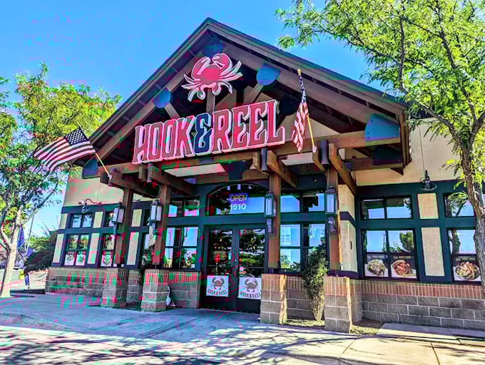 Summer at Hook & Reel means seafood feasts under blue skies—no bayou required, just bring your appetite.