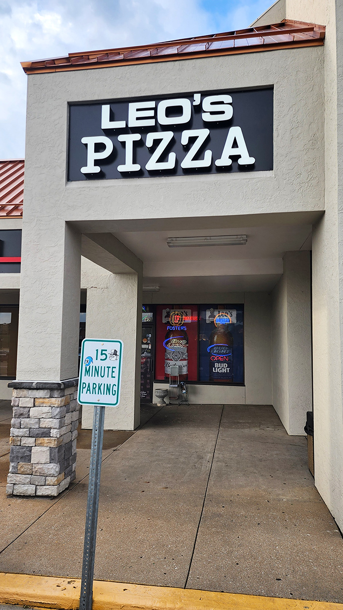 Strip mall location, destination-worthy pizza. Leo's proves that sometimes the best food hides behind the most ordinary facades.