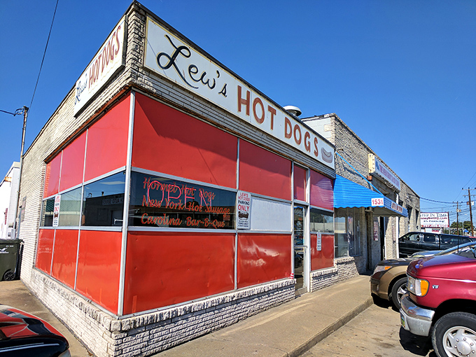 The corner spot where hot dog dreams come true &ndash; Lew's vintage charm is matched only by their Carolina dog mastery.