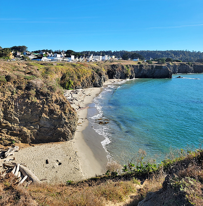 The rugged coastline meets quaint village charm in Mendocino, where every vista feels like a painting come to life.