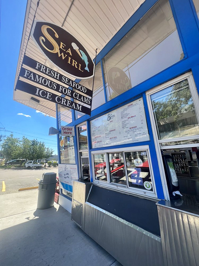 The sign doesn't lie—Sea Swirl's famous clams have probably prevented countless Connecticut residents from moving to warmer states.