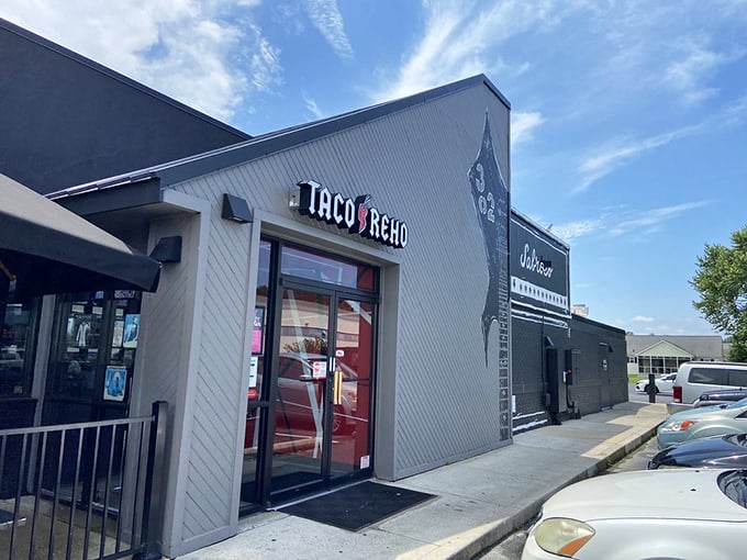 Where Mexican inspiration meets American classics, Taco Reho's sleek design hints at the flavor fusion waiting inside.