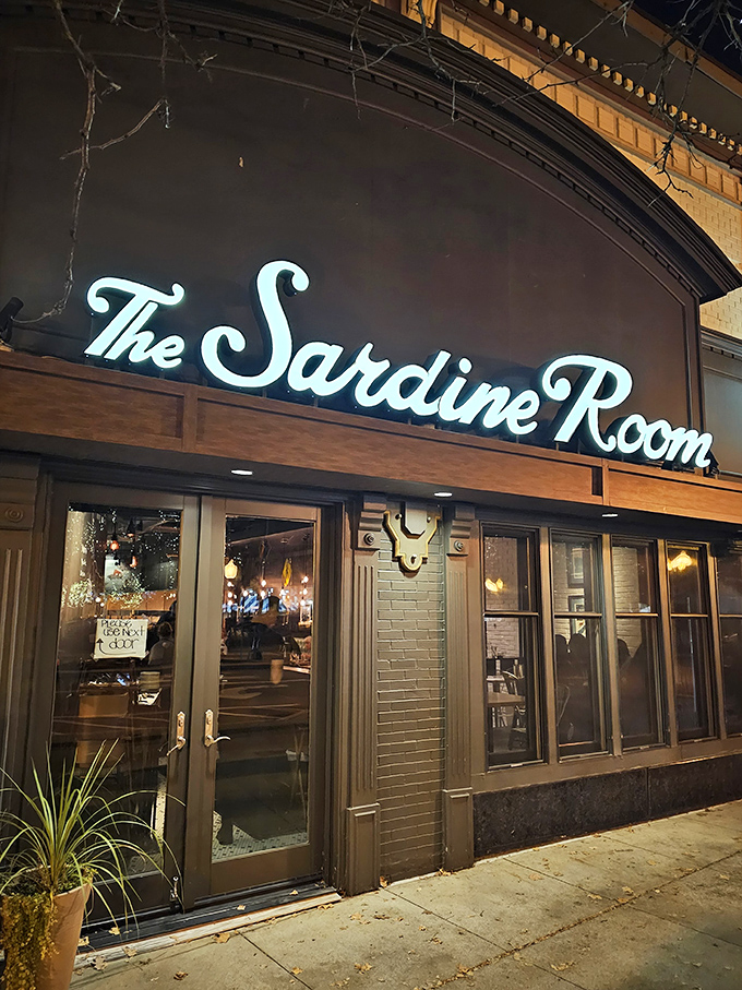 The Sardine Room: When the neon glows at night, you know you're in for seafood magic that would impress Neptune himself.