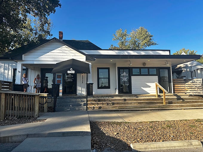 Wright's Barbecue: "Charming white house with a porch that promises relaxation. The kind of place that makes you want to adopt a slower pace."