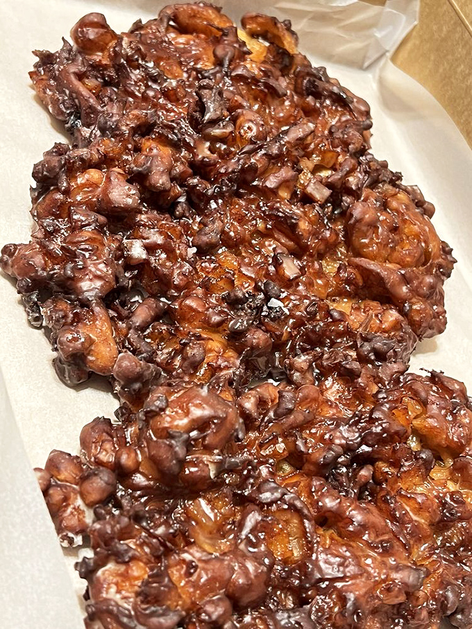 Forget the fountain of youth &ndash; I've found the fountain of fritters! Each one is a crunchy, gooey masterpiece.