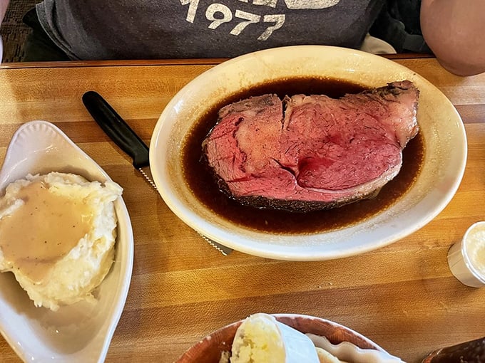 This isn't just prime rib&mdash;it's a time machine to when food was allowed to taste like itself. The au jus alone deserves its own fan club.