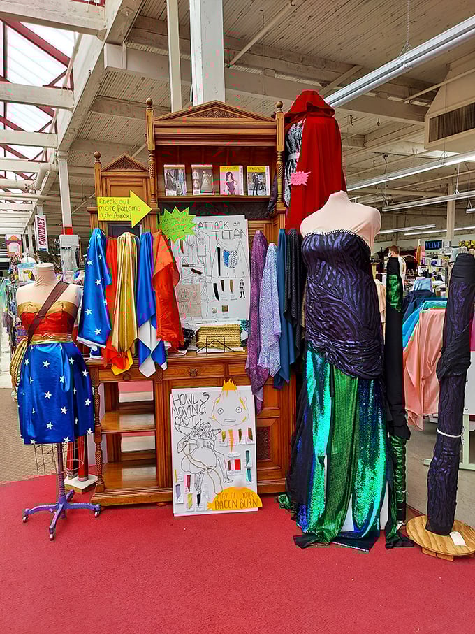The costume section: where everyday Oregonians transform into superheroes, fairy tale characters, and that one relative who's "a bit much" at family gatherings.