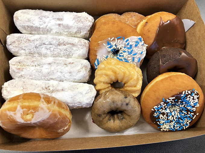 The ultimate Delaware power move: showing up to the office with this box. Instant popularity guaranteed.