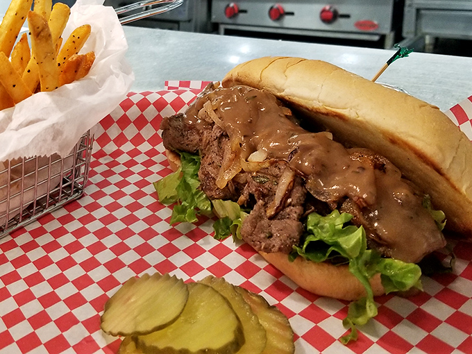 Meet the sandwich that launches road trips. Tender roast beef on a bun with savory gravy is worth driving across state lines for&mdash;no passport required.