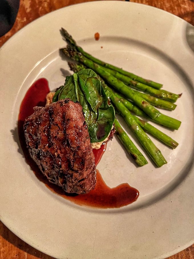 A filet mignon that's dressed better than I am, accompanied by Brussels sprouts that might finally convince your vegetable-averse uncle to eat his greens.