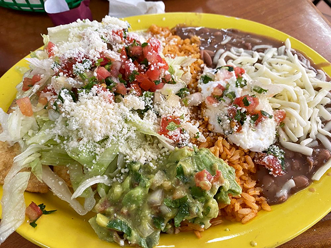 A fiesta of textures and colors &ndash; this plate isn't just food, it's edible artwork with the bonus of making your taste buds dance the salsa.