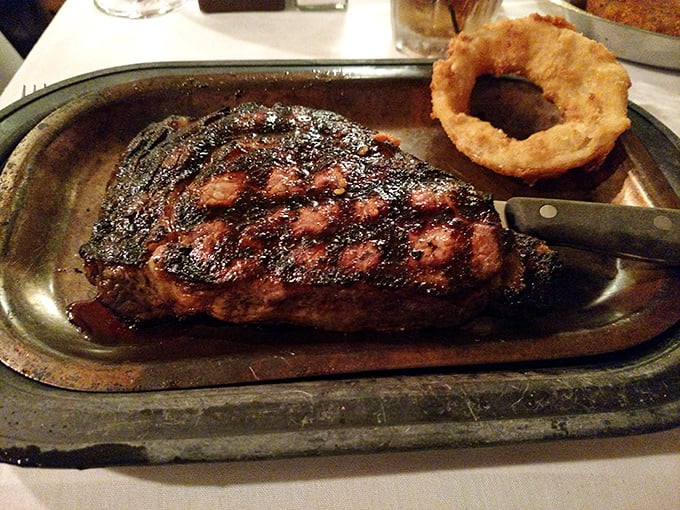 The New York Strip speaks the universal language of "Oh my goodness." With grill marks like that, you'll forget your name mid-bite.