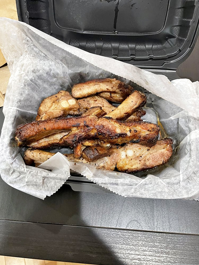 These ribs don't need a fancy introduction&mdash;they speak the universal language of perfectly rendered fat and smoke-kissed meat.