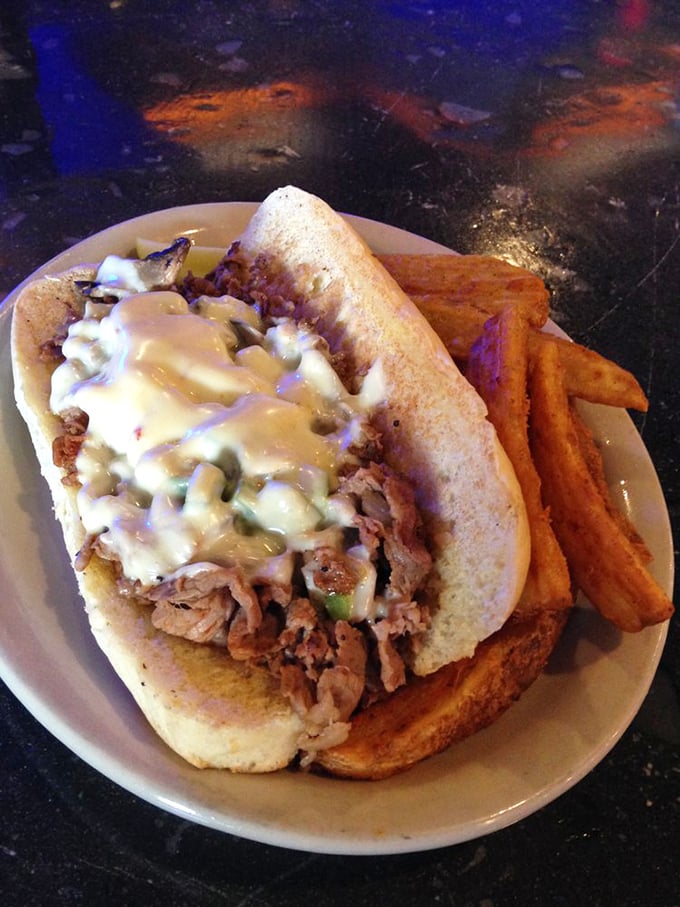 This isn't just a sandwich; it's architecture&mdash;a carefully constructed monument to the art of smoked meat, crowned with creamy slaw.