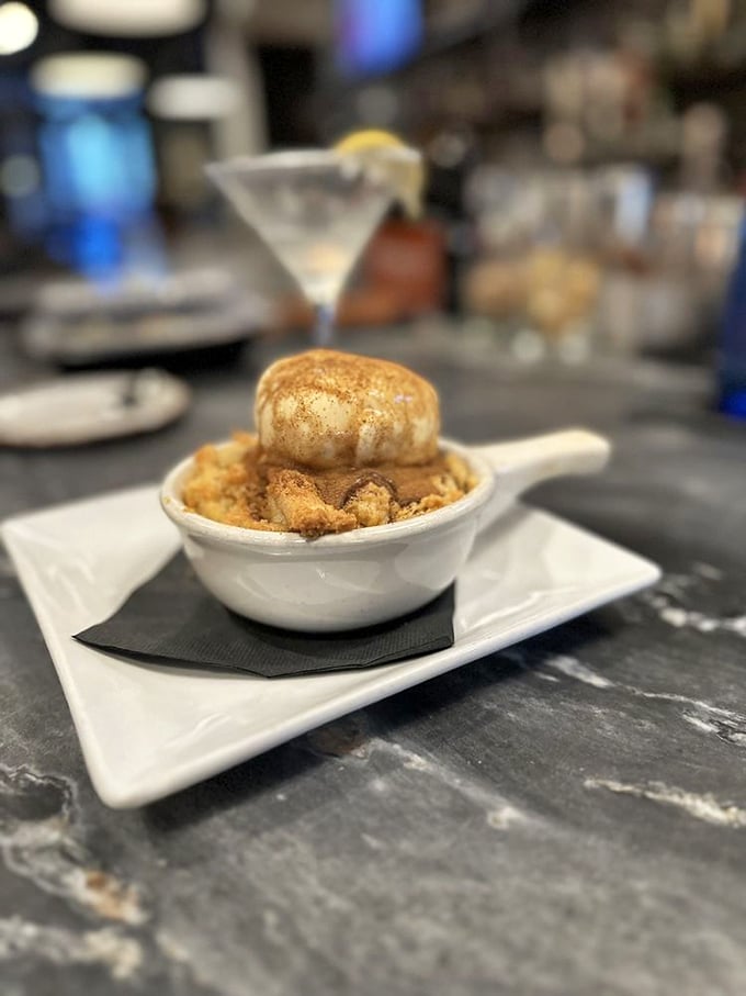 This bread pudding doesn't just speak to your sweet tooth&mdash;it writes sonnets to it while ice cream slowly melts on top.