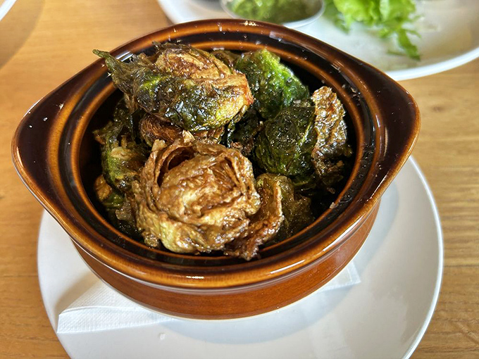 Brussels sprouts so perfectly caramelized they could convert even the most dedicated vegetable skeptic into a true believer.