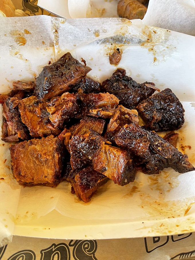Burnt ends&mdash;those magical meat cubes where smoke, fat, and time create little bites of Kansas City heaven.