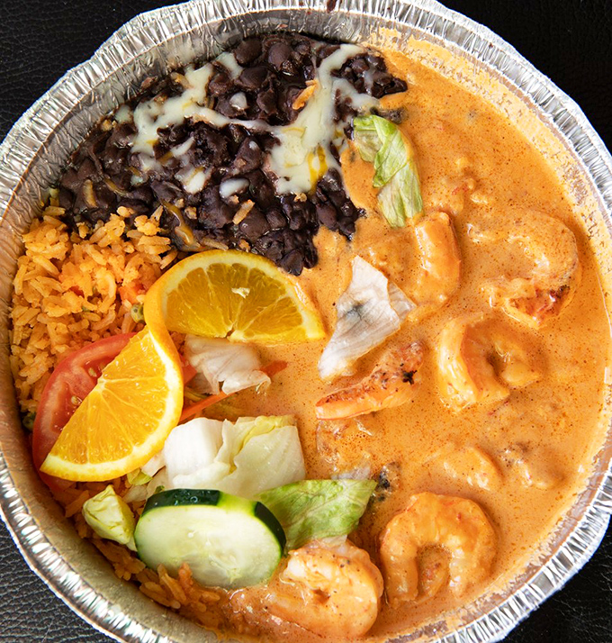 Camarones a la Diabla: Where shrimp meet spice in a dance hotter than a telenovela love scene.