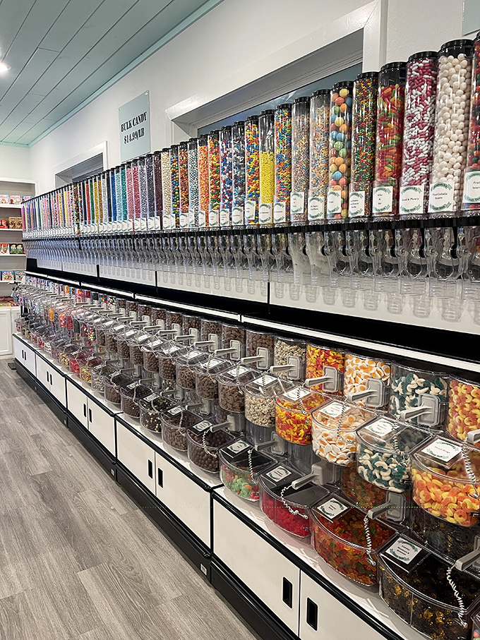 The bulk candy wall&mdash;nature's most beautiful geological formation&mdash;where children and adults alike contemplate life's most important decision: sour or sweet?