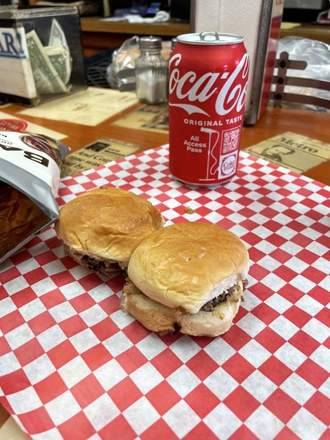The classic pairing: sliders and soda. Like Astaire and Rogers or peanut butter and jelly, some duos just make perfect sense.