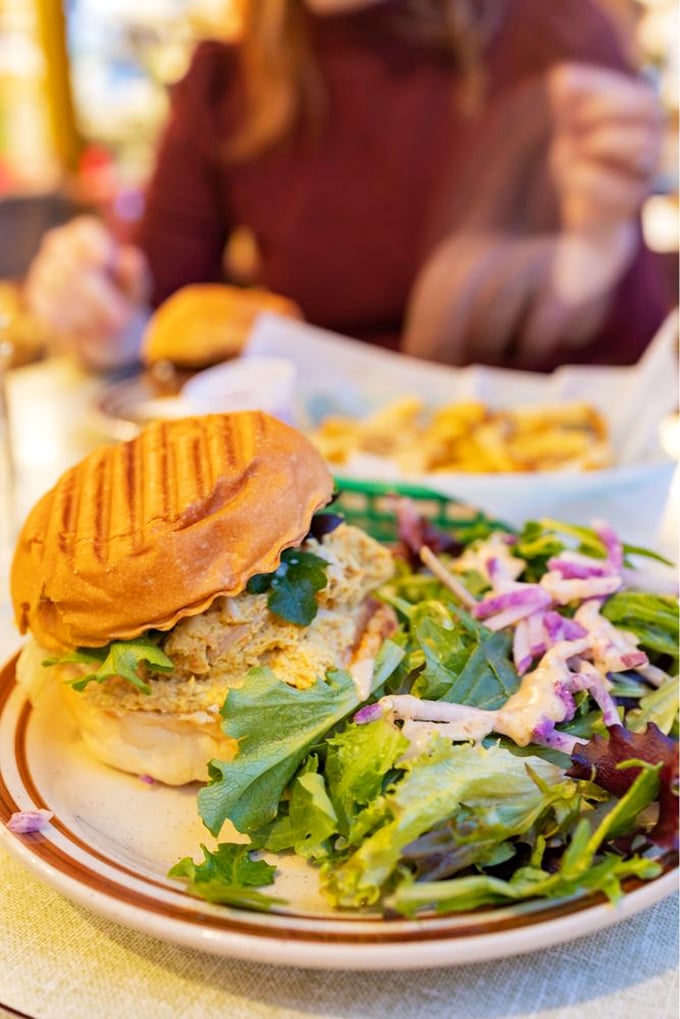 This isn't just a sandwich &ndash; it's edible architecture with layers of flavor that make your standard lunch look like it needs therapy.