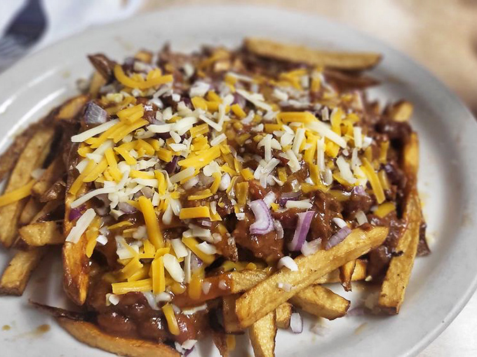 Chili cheese fries that don't know the meaning of restraint &ndash; a glorious mess that's worth every napkin you'll sacrifice.
