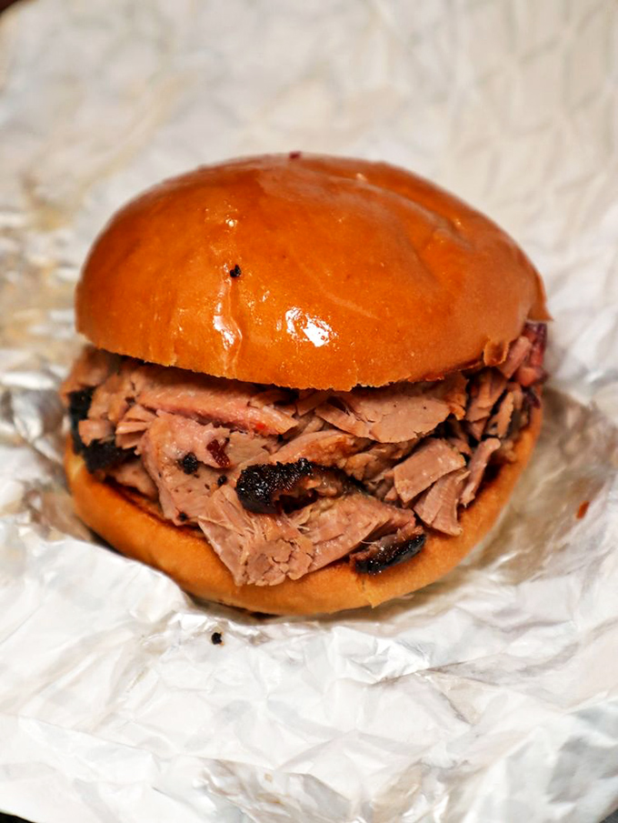 This isn't just a sandwich; it's a spiritual experience on a bun. The brisket practically melts into the bread.