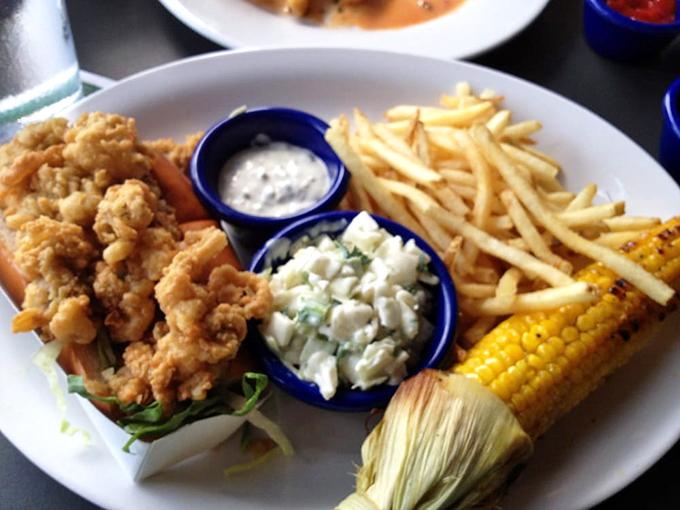 A seafood plate that makes landlocked diners forget they're miles from any coast&mdash;crispy perfection with all the proper accompaniments.