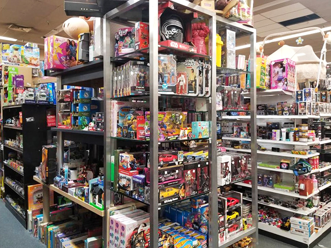 Star Wars meets nostalgia heaven &ndash; those still-in-package collectibles are someone's retirement fund disguised as childhood memories.