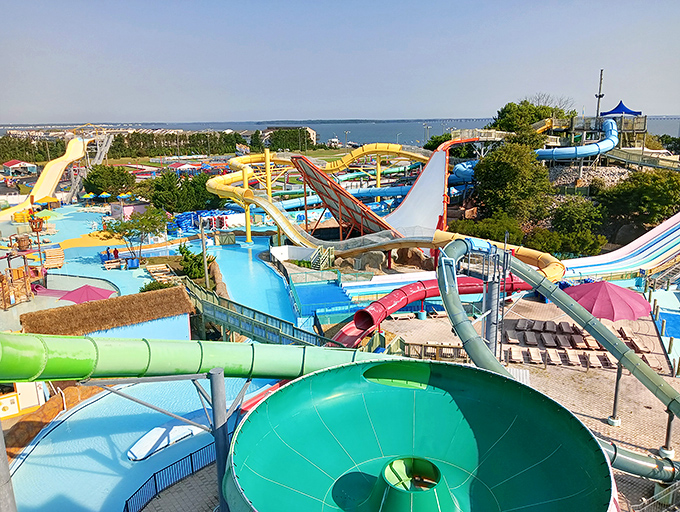 A kaleidoscope of slides creates a waterpark skyline more exciting than any downtown&mdash;and with significantly more opportunities to get soaked.