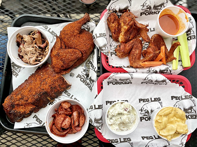 The barbecue equivalent of "I'll have one of everything," where no meat feels left out of the party.