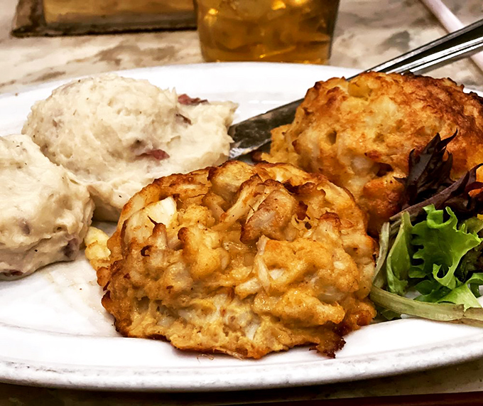 These crab cakes aren't just generous&mdash;they're philanthropic. Paired with mashed potatoes, they're what comfort food dreams about at night.