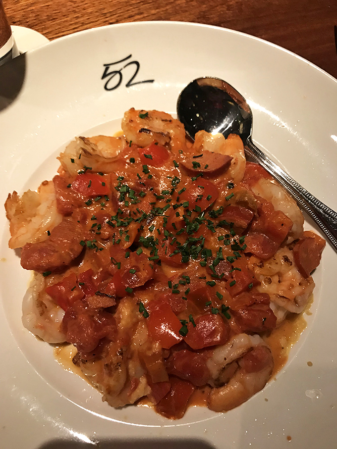 The chef clearly understands that properly cooked shrimp are like perfect houseguests&mdash;they know exactly when to arrive and precisely when to leave.