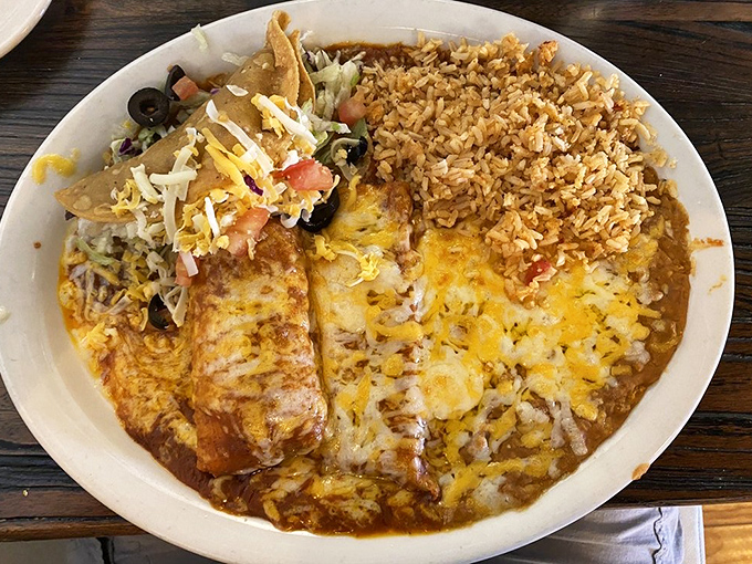 Cheese that stretches to the heavens, sauce that sings to your soul—this combo plate is what dreams are made of.