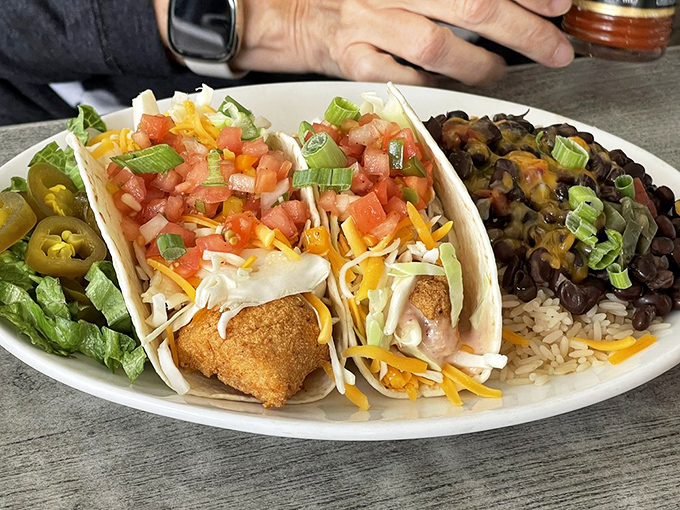Beachside fish tacos that make you forget you're in Virginia, not Baja&mdash;crispy fish, fresh toppings, and that perfect lime zing in every bite.
