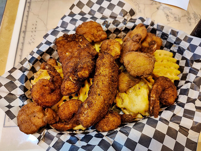 The Fisherman's platter &ndash; where indecision becomes a virtue. When everything looks this good, why choose just one?