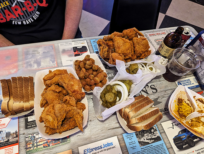 A feast fit for royalty, served on humble paper. The bread, pickles, and onions aren't sides&mdash;they're supporting actors in this delicious drama.