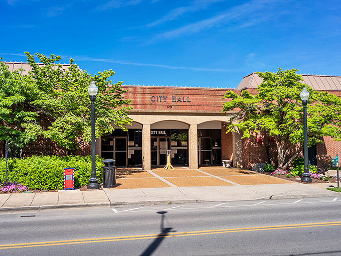 Franklin's City Hall manages to be both welcoming and dignified, much like the town itself &ndash; approachable authority wrapped in brick and mortar.