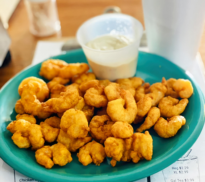 These bite-sized fried shrimp don't need fancy garnishes&mdash;they speak the universal language of perfectly seasoned seafood.