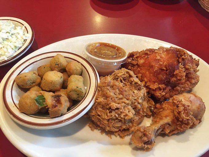 Hush puppies and fried chicken - a Southern combination that has launched a thousand food pilgrimages to Chapel Hill.