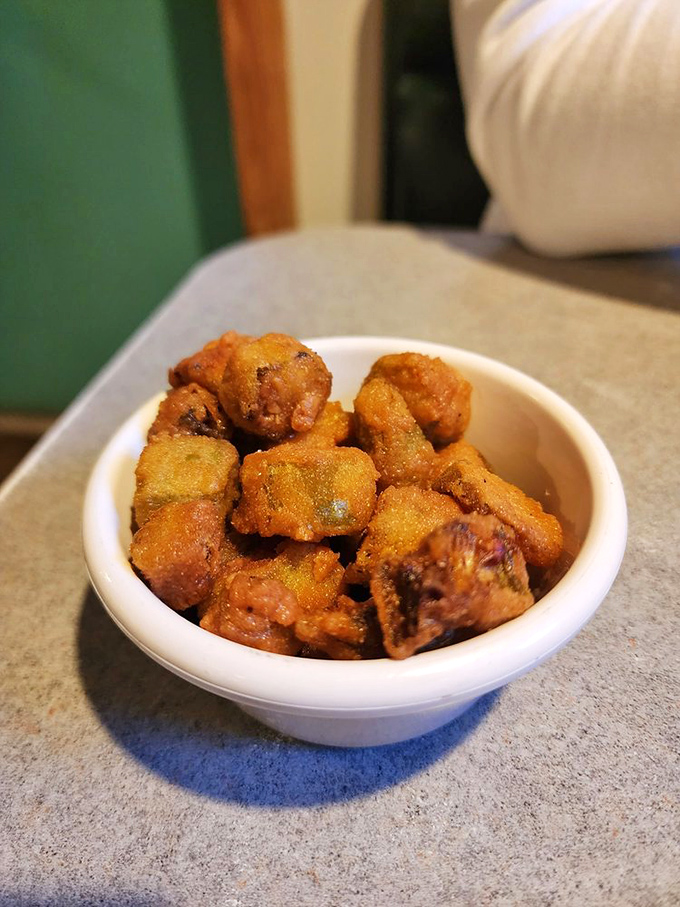 Fried okra: the vegetable that convinced generations of Southern children that eating their greens could actually be a treat worth fighting over.