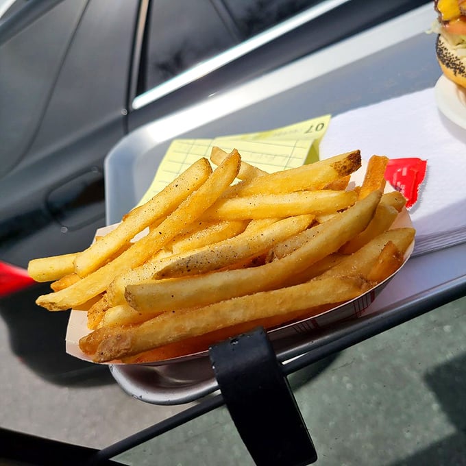 Golden, crispy, and utterly irresistible. These aren't just fries; they're the supporting actors that deserve their own Academy Award.