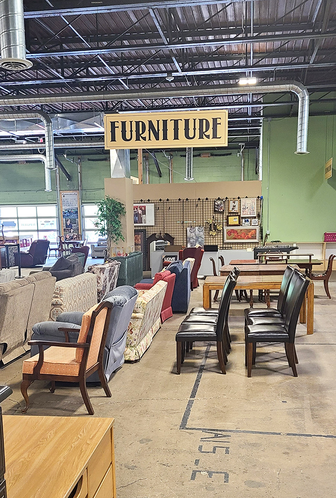 The furniture section offers solid wood craftsmanship rarely found in today's mass-produced marketplace. Quality pieces at prices that won't break your budget.